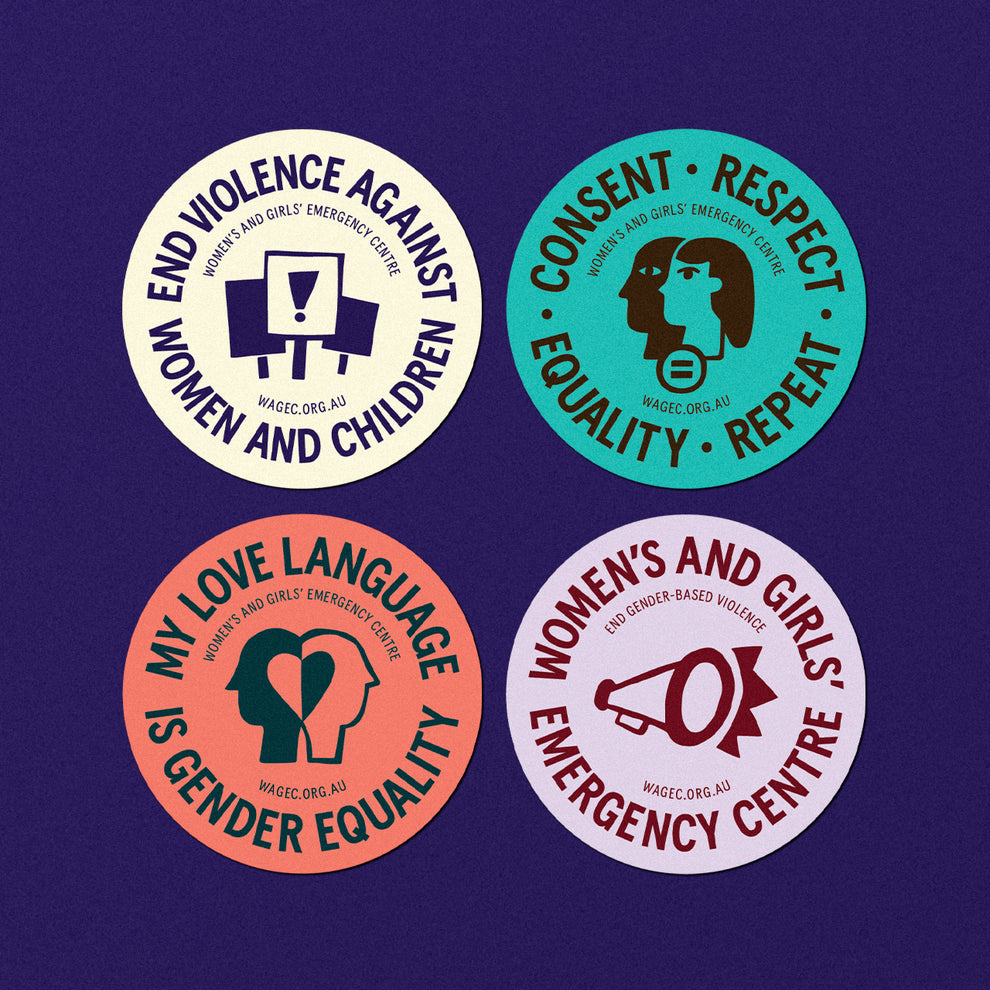 Supporter Sticker Sheet (Four Stickers) – Women's and Girls' Emergency ...